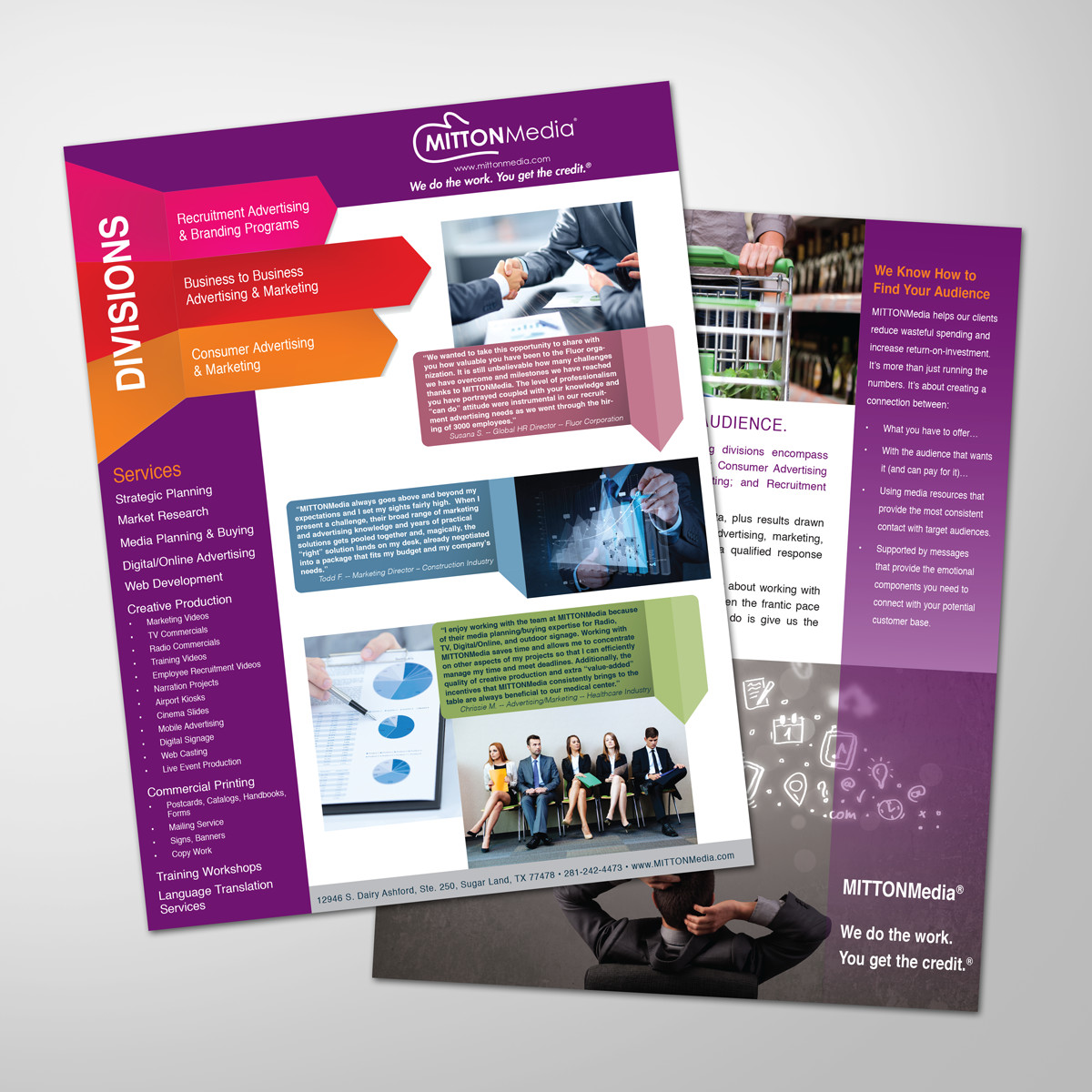 Mitton Media: Flyers | Pamela Printing Company